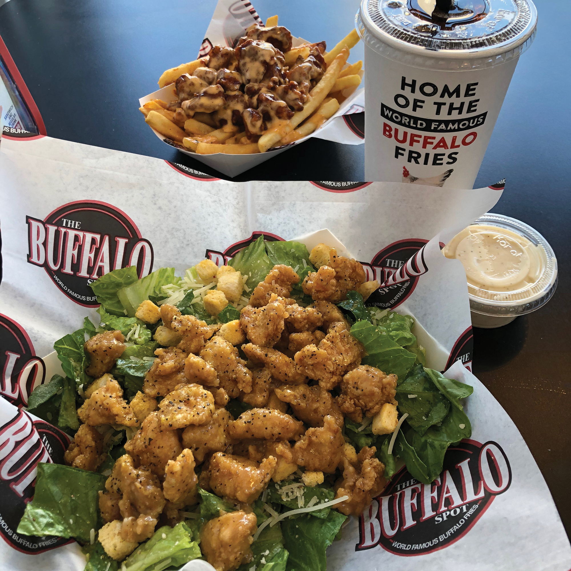 The Buffalo Spot is open, offers delicious wings and salads