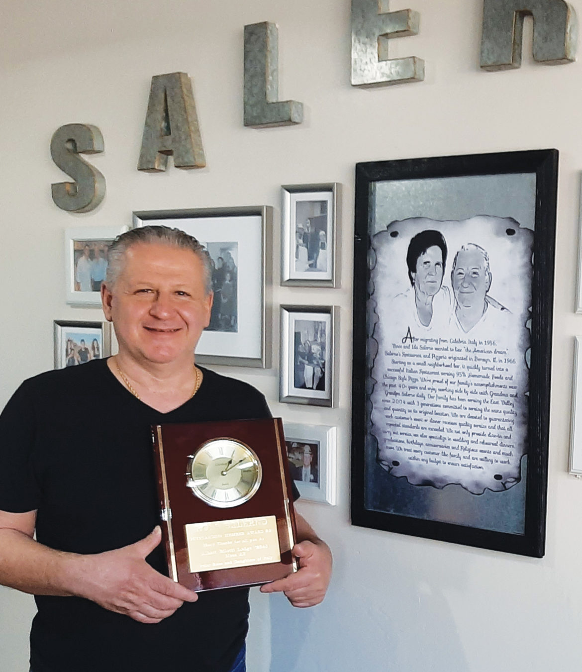 Bilotti Lodge Presents Recognition Award